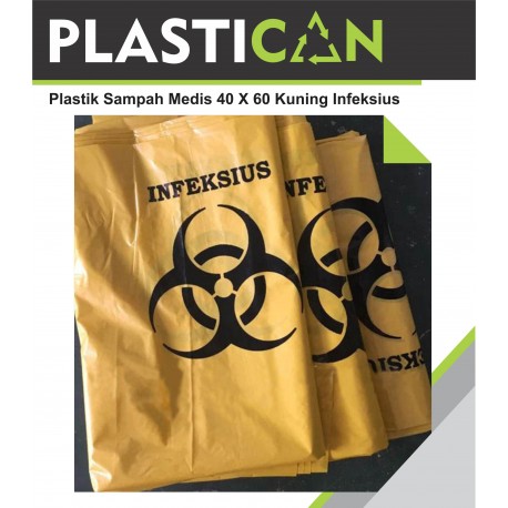 Plastik linen berlogo infeksius untuk rumah, sakit